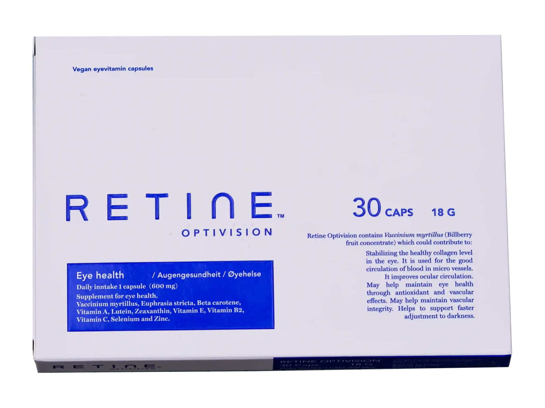 Retine Optivision – informasjon og ingredienser